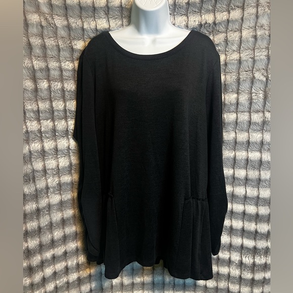 Terra & Sky | Tops | Terra Sky Womens Plus Size Scoop Long Sleeve Neck ...